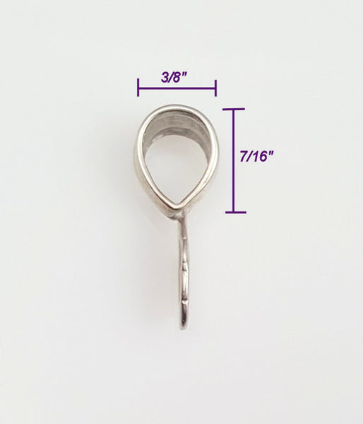 Jewelry Findings - Bails - Antique Silver Fancy Glue On Bails – Glass ...